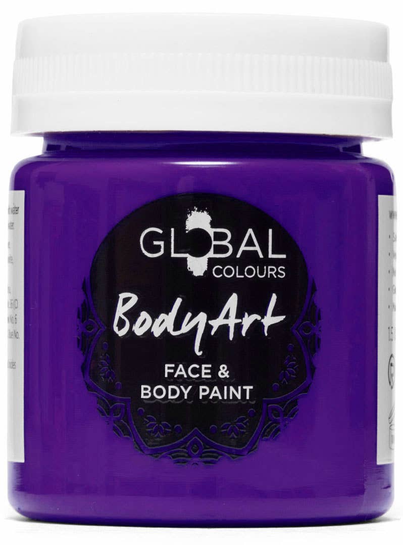 Face and Body Purple Paint | Purple Face and Body Costume Makeup