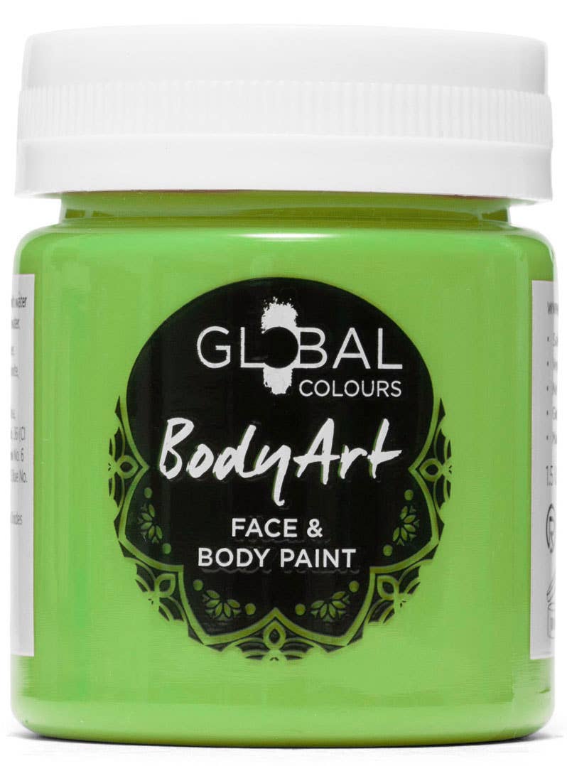 Face and Body Light Green Paint | Light Green Face and Body Makeup