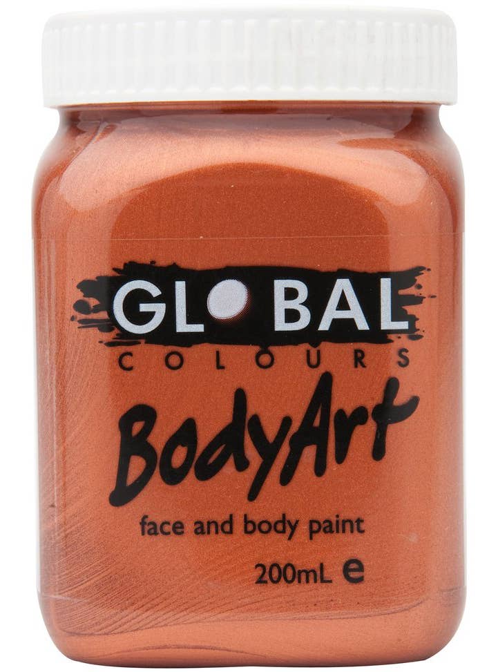 Metallic Copper Costume Makeup | Global Bodyart 200ml Liquid Makeup