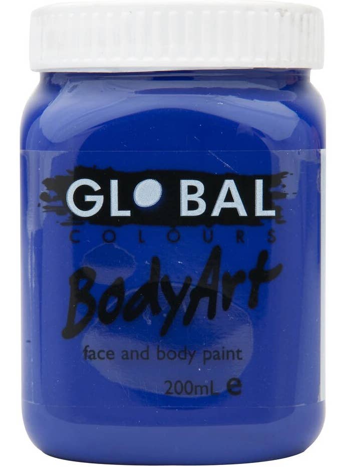 Ultra Blue Costume Makeup | 200ml Blue Liquid Makeup by Global Bodyart