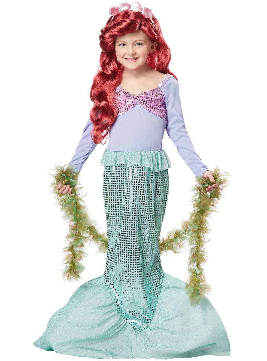 Ariel Girls Little Mermaid Costume | Kids Movie Characters Costumes