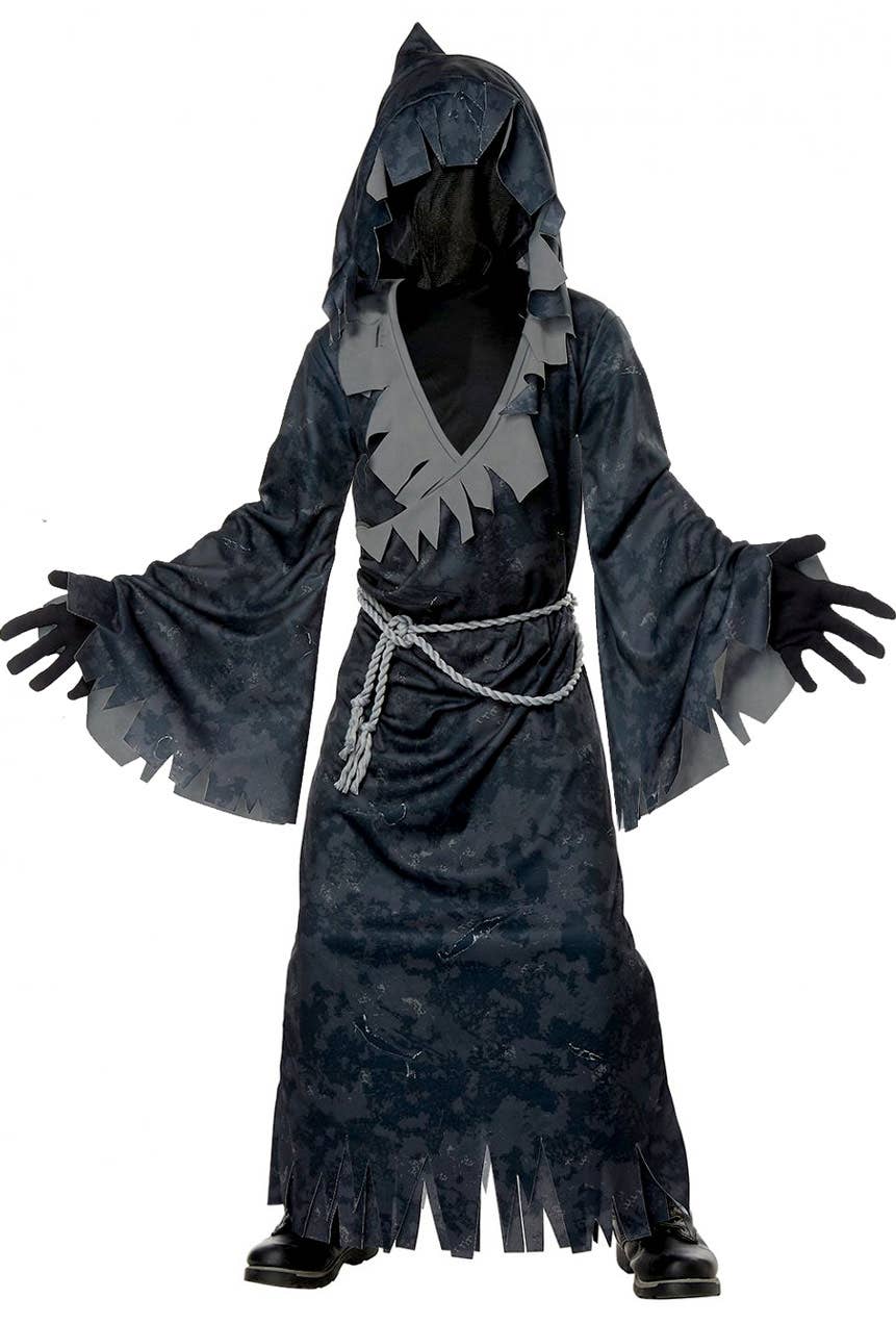 Soul Eater Reaper Boys Costume | Boys Grim Reaper Halloween Costume