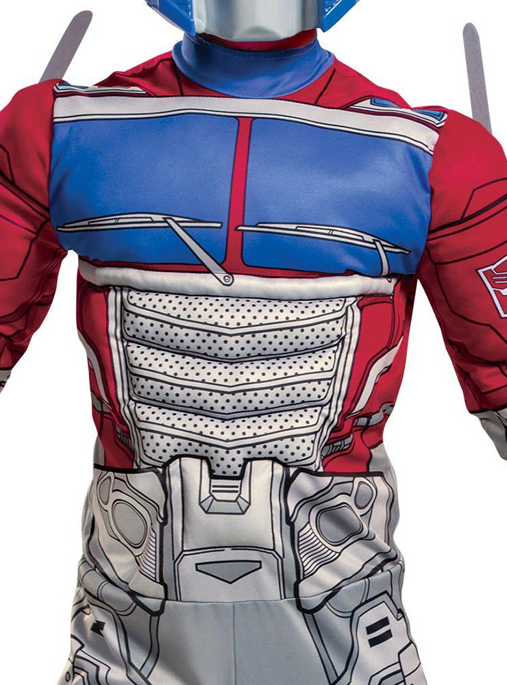Boys Optimus Prime Costume | Muscle Chest Transformers Costume