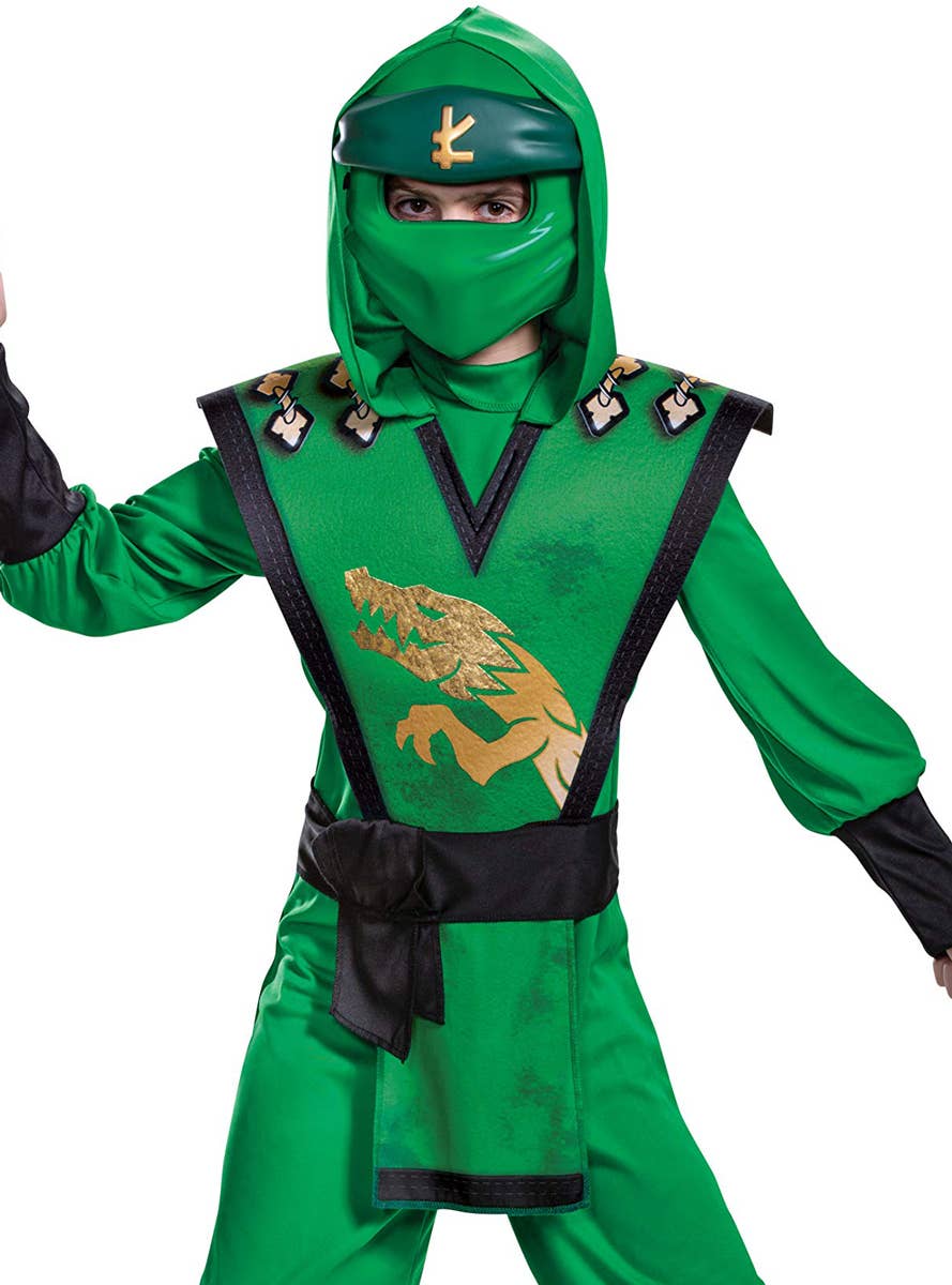 Boys Lloyd Lego Costume | Green Ninjago Lego Costume for Boys