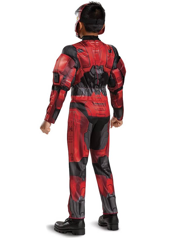 Red Halo Spartan Boys Costume | Spartan-I Keystone Costume for Boys