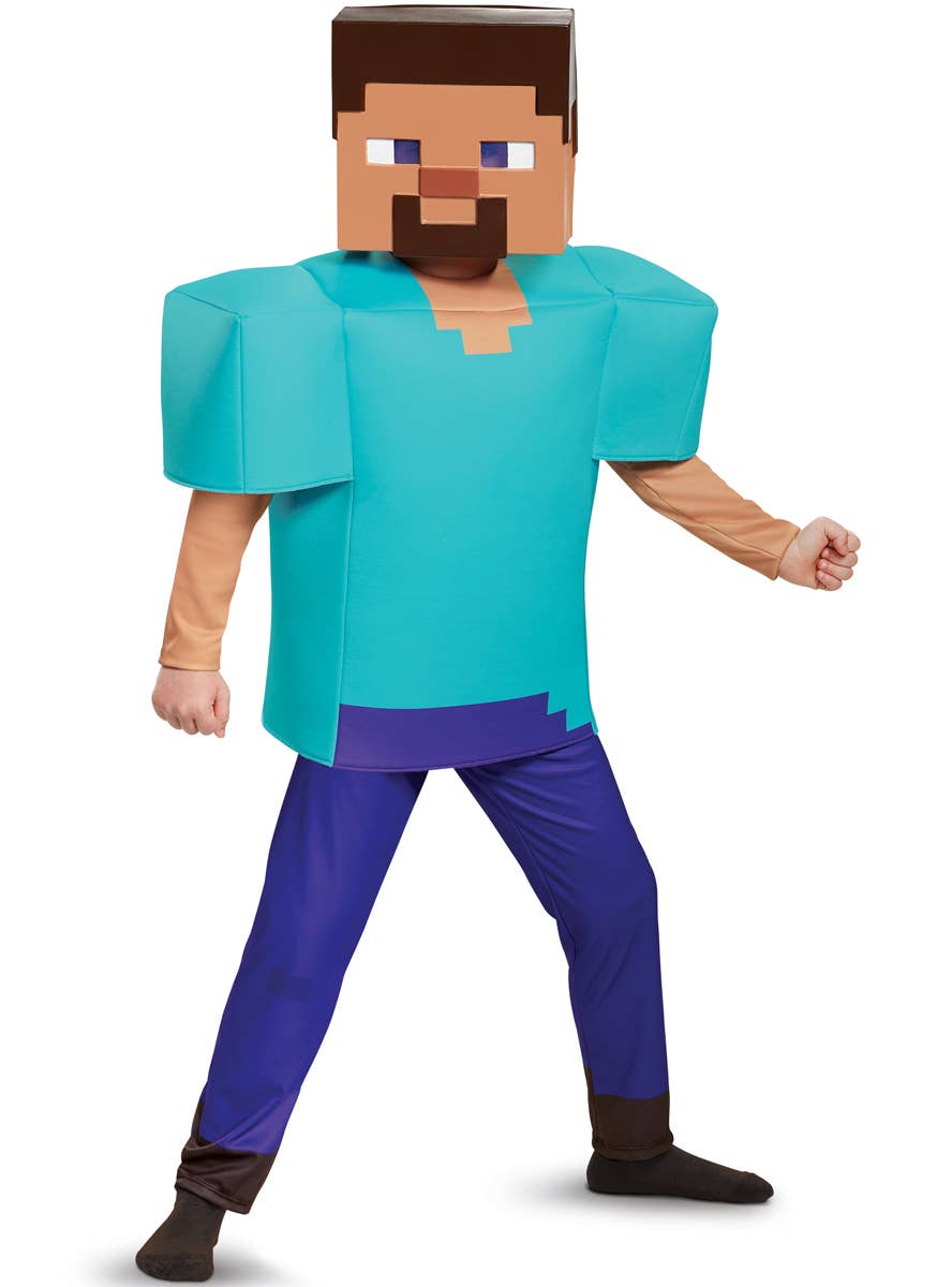 Deluxe Boys Minecraft Steve Costume | Steve from Minecraft Costume