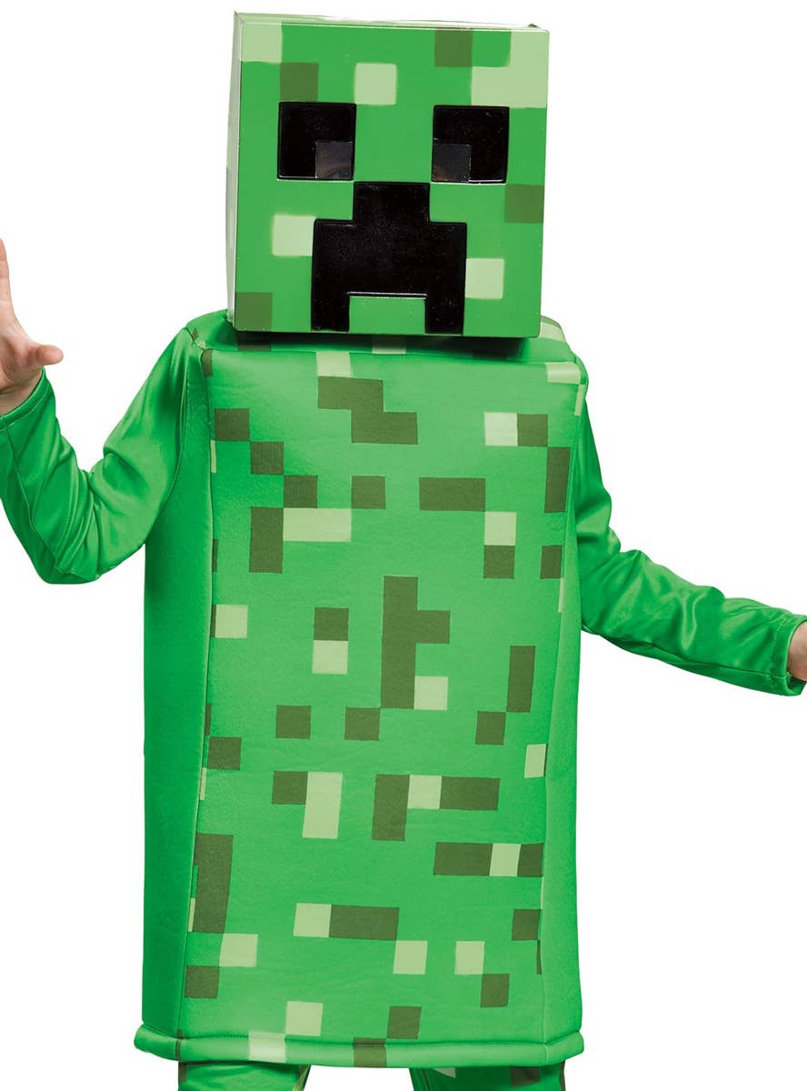 Prestige Boys Minecraft Costume | Green Minecraft Creeper Costume