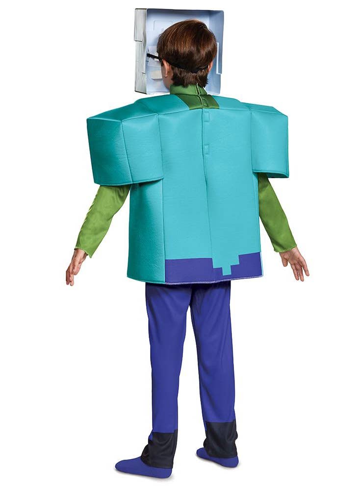 Deluxe Minecraft Zombie Costume | Kids Minecraft Character Costume