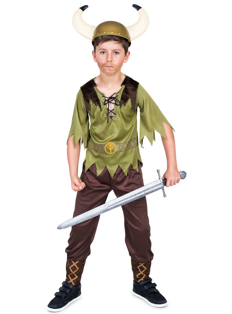Boys Viking Costume | Medieval Viking Kids Book Week Costume