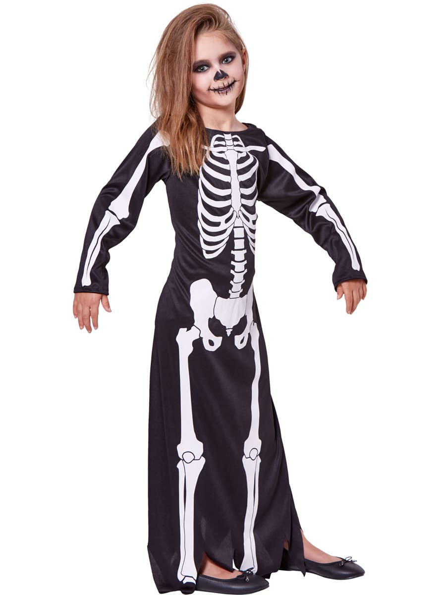 Girls Skeleton Costume Dress | Skeleton Halloween Costume for Girls