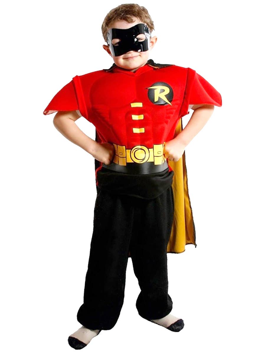Boys Robin Costume Set | DC Comics Robyn Shirt & Mask Costume Kit