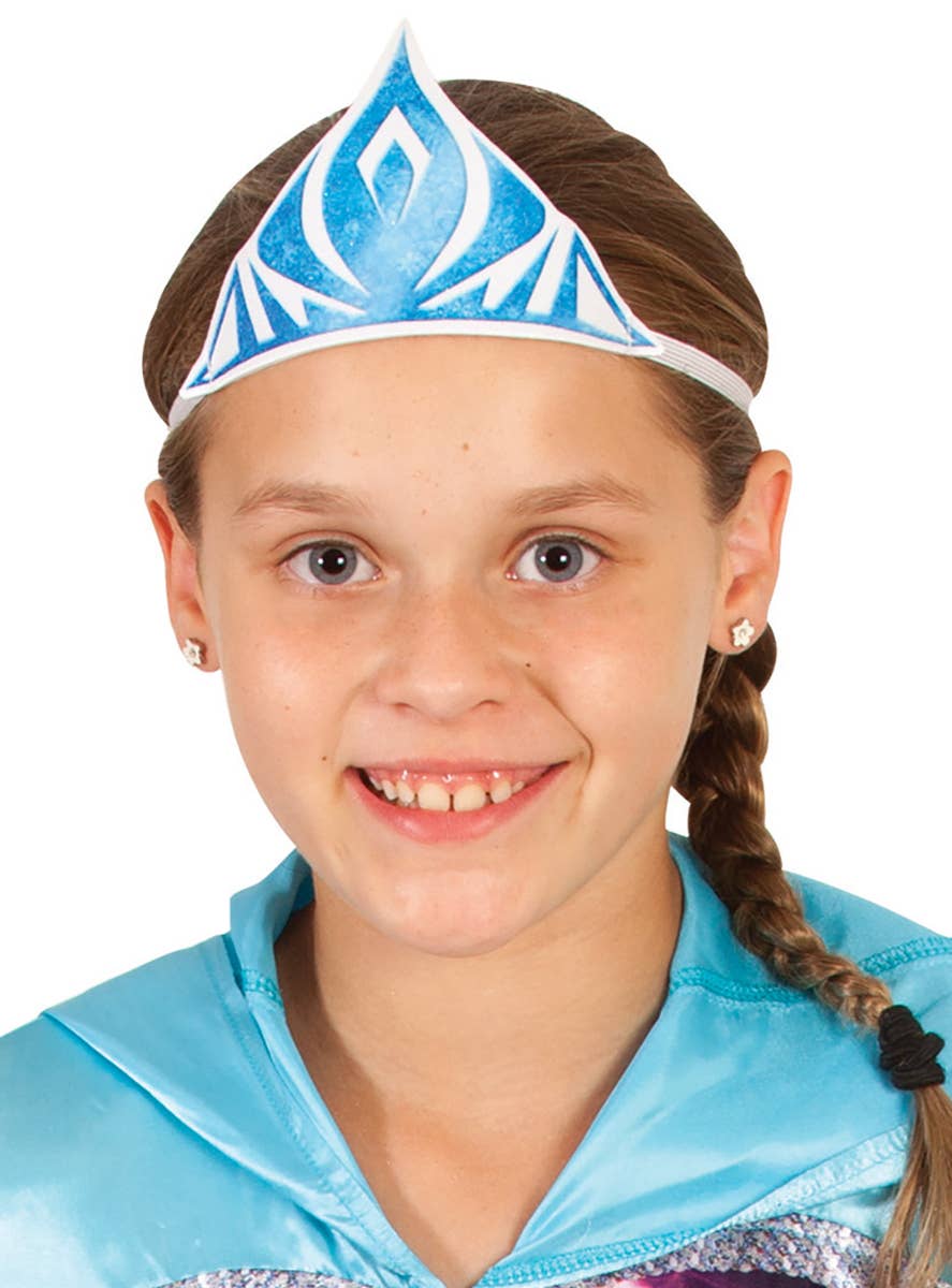 Frozen Elsa Girls Fabric Tiara | Kids Elsa Crown Costume Accessory