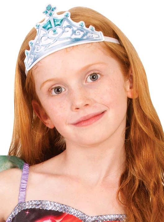 Mermaid Ariel Girls Fabric Tiara | Ariel Crown Costume Accessory