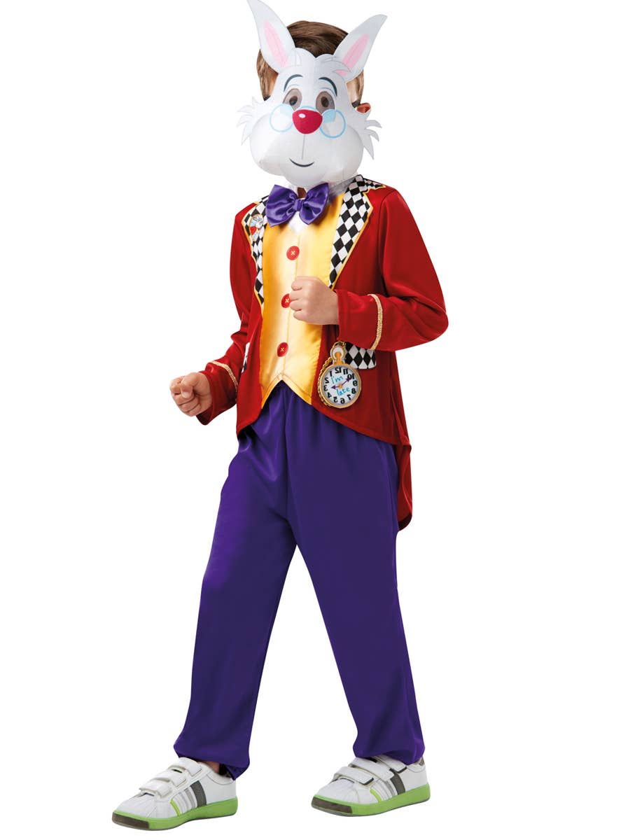 Boys White Rabbit Costume | Wonderland Rabbit Book Week Costume