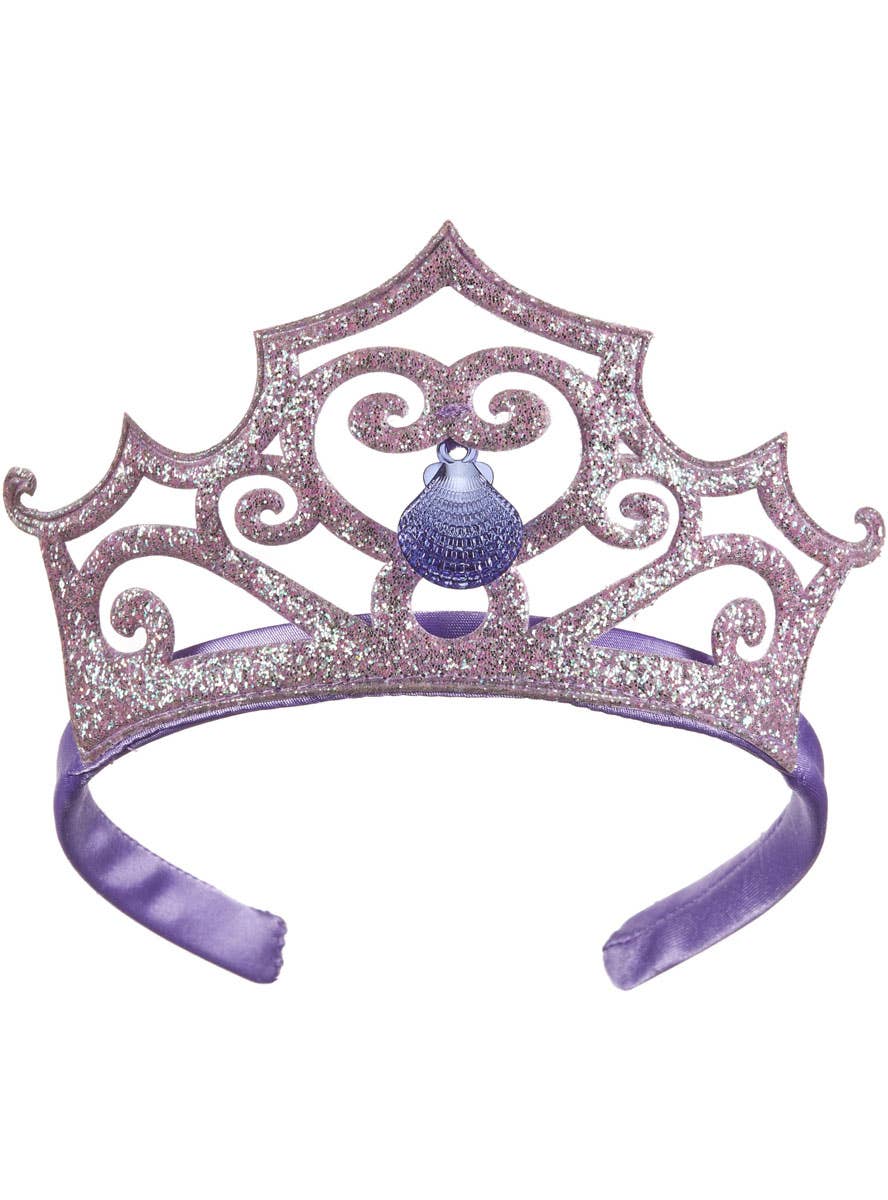 Ariel Purple Glitter Tiara | Girls Purple Little Mermaid Costume Crown
