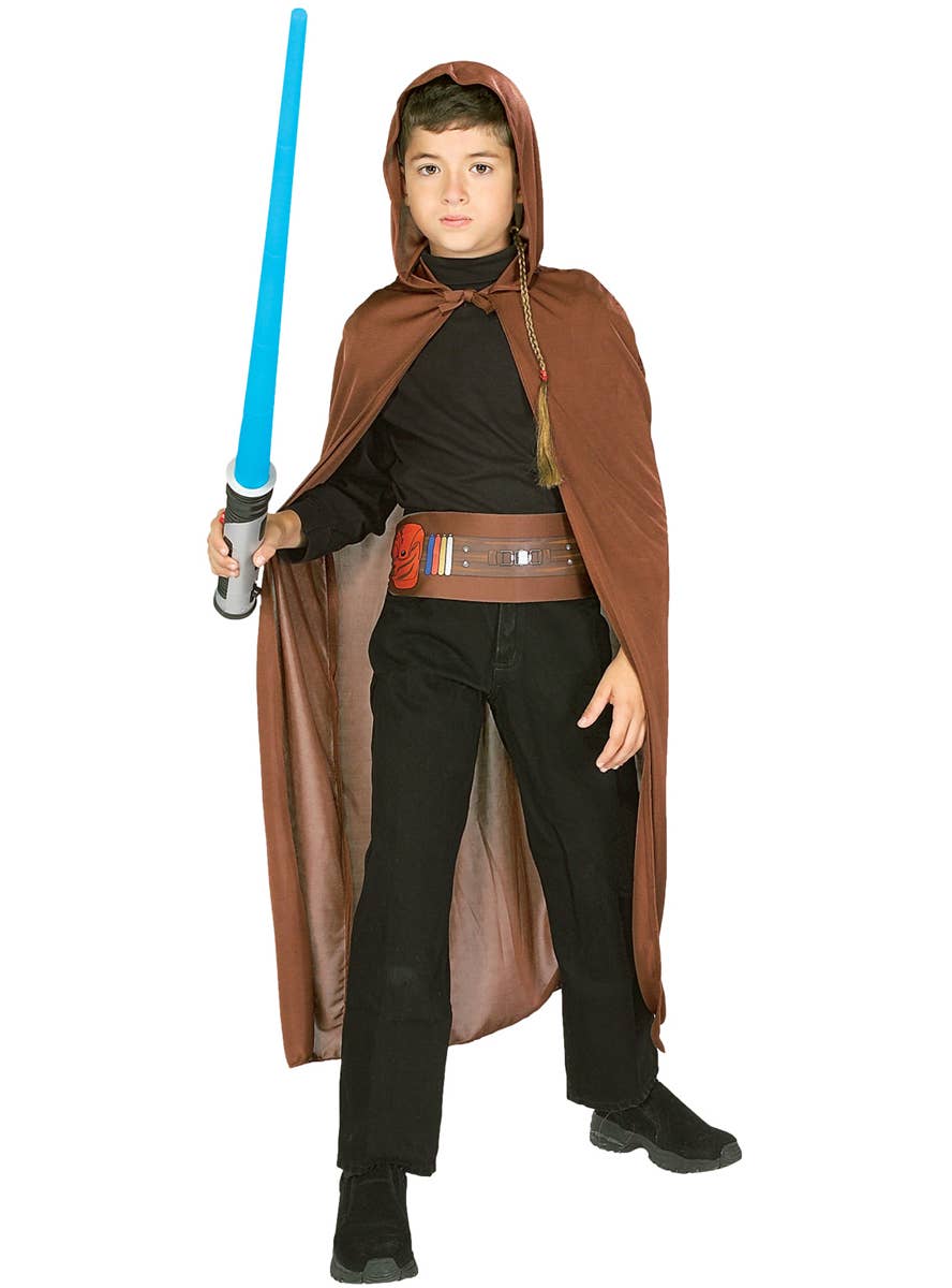 Children's Jedi Knight Costume Kit | Obi-Wan Kenobi Cape and Lightsaber
