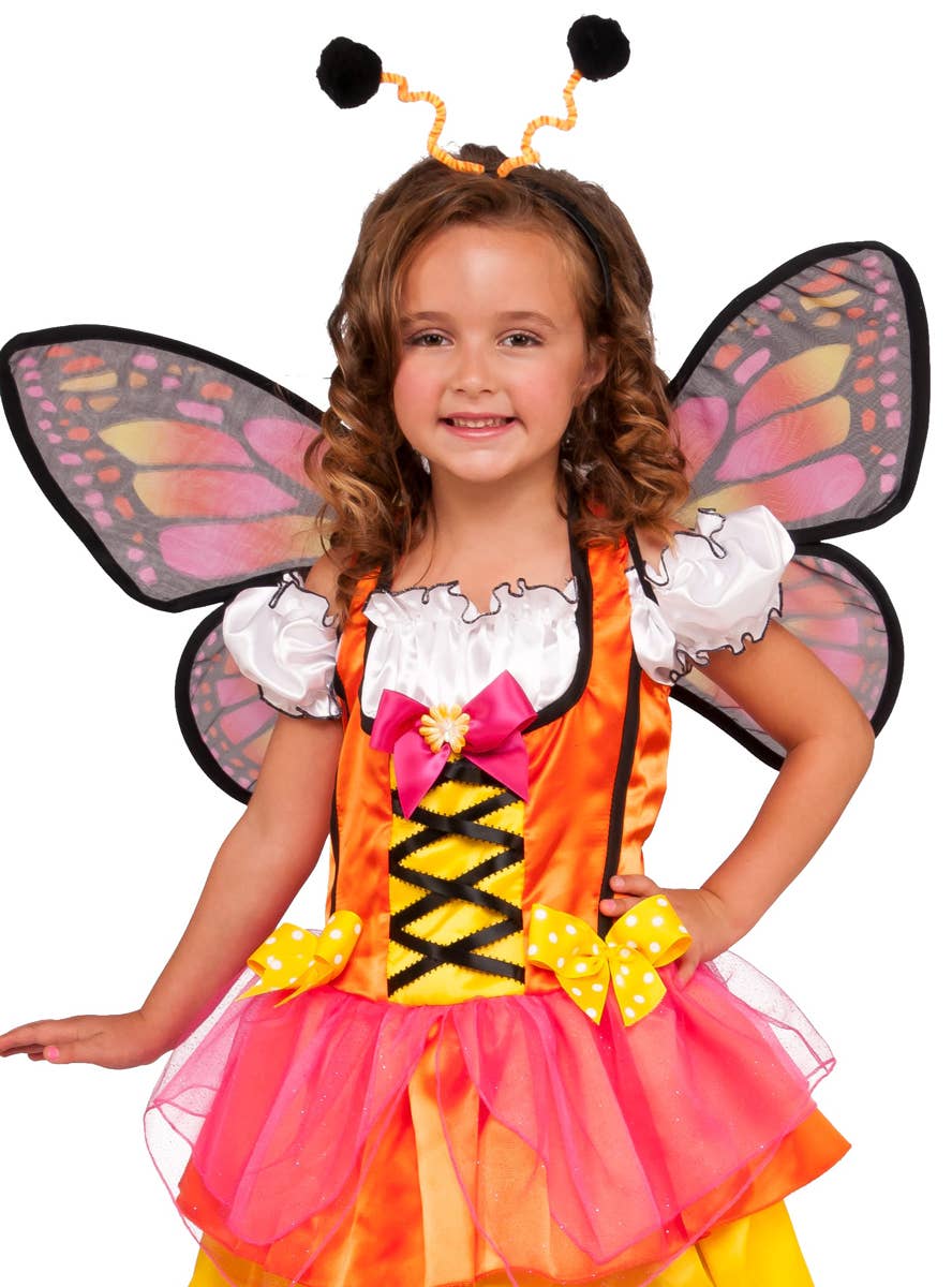 Girls Butterfly Costume | Pink & Orange Butterfly Book Week Costume