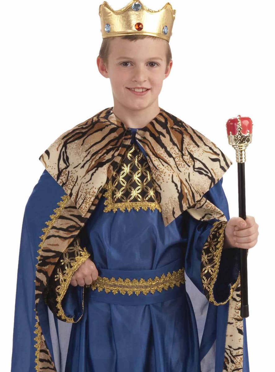 Boys Blue Royal King Medieval Costume | Book Week Costume for Boys
