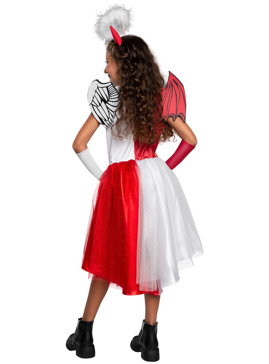 Girls Devil & Angel Costume | Half Devil Half Angel Halloween Costume