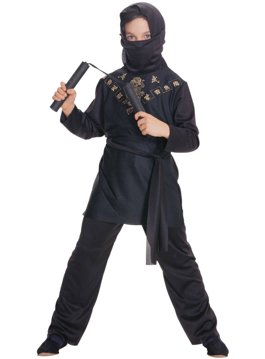Japanese Budget Stealth Ninja Costume | Ninja Assassin Boys Costume