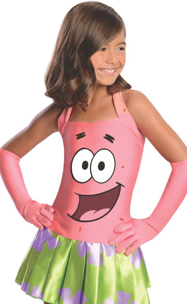 Patrick Star Girls Costume | Spongebob Squarepants Kids Costume