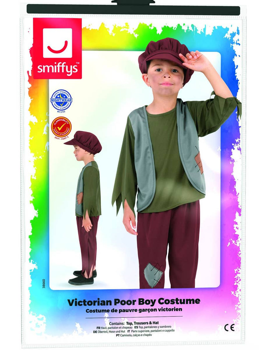 Poor Victorian Boys Costume | Oliver Twist Book Week Kids Costume