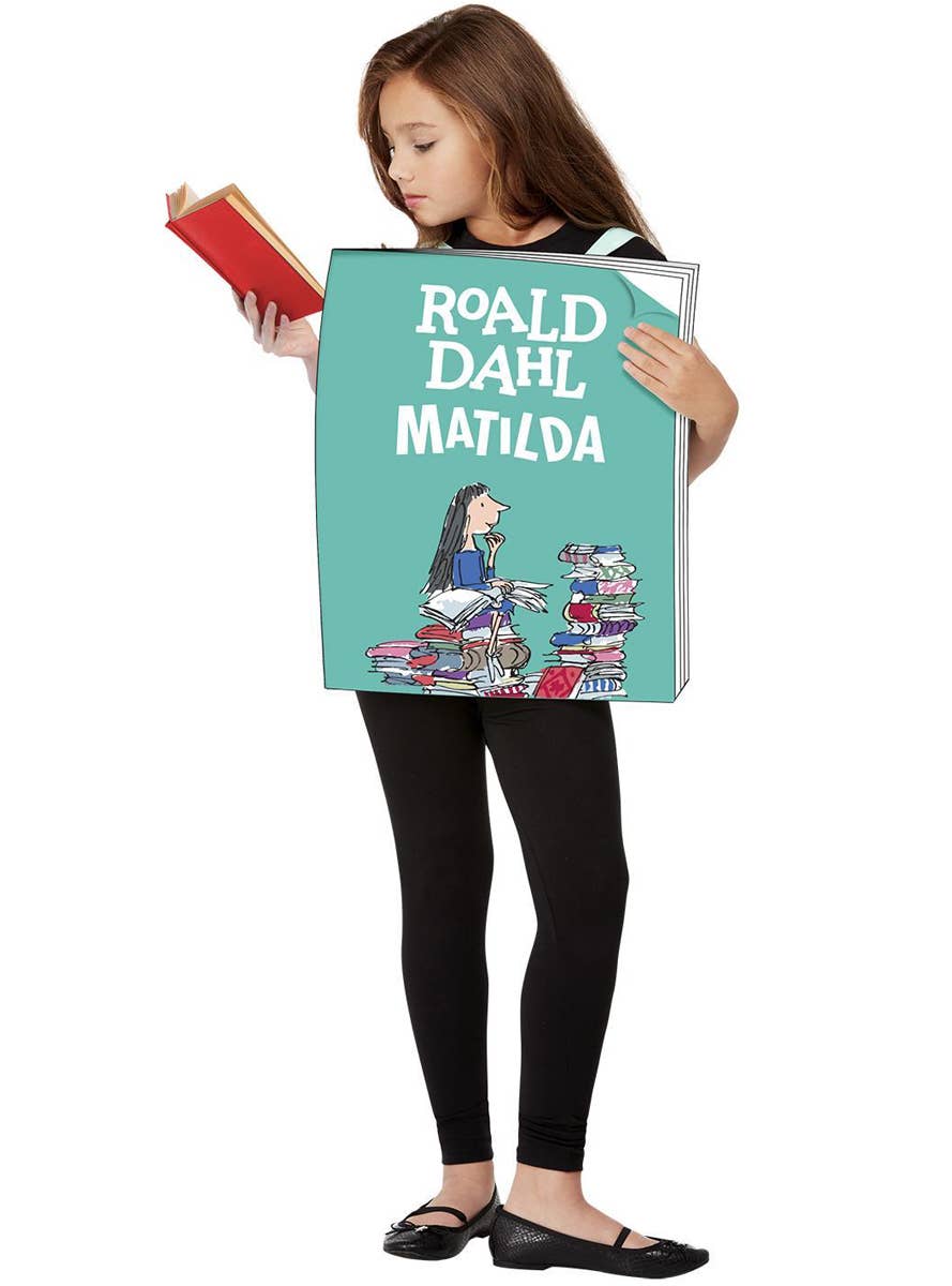 Matilda Book Cover Kids Costume | Kids Roald Dahl Book Week Costume