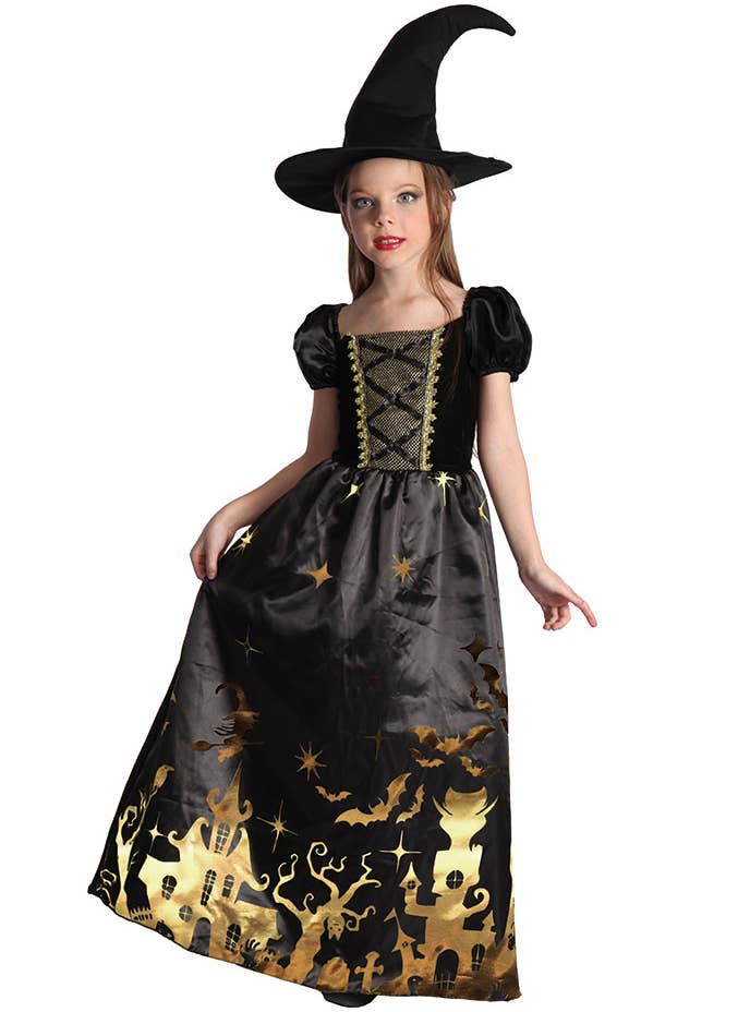 Haunted House Witch Girls Costume | Halloween Witch Costume Kids