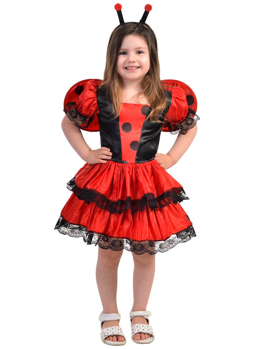 Polka Dot Ladybug Girls Costume | Girls Animal Fancy Dress Costume