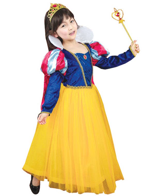 Girls Deluxe Snow White Costume | Fairytale Snow White Girls Costume