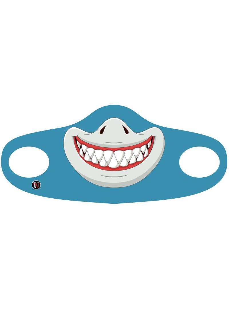 Cartoon Blue Grinning Shark Face Mask | Novelty Costume Mask for Kids