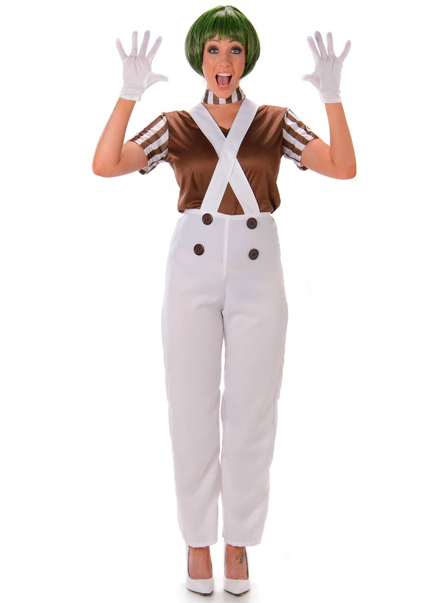 Brown Oompa Loompa Womens Costume | Female Teacher Book Week Costumes