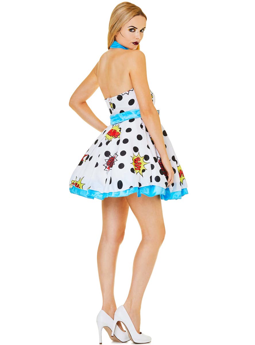 Womens Pop Art Costume | Retro Comic Print Costume for Women