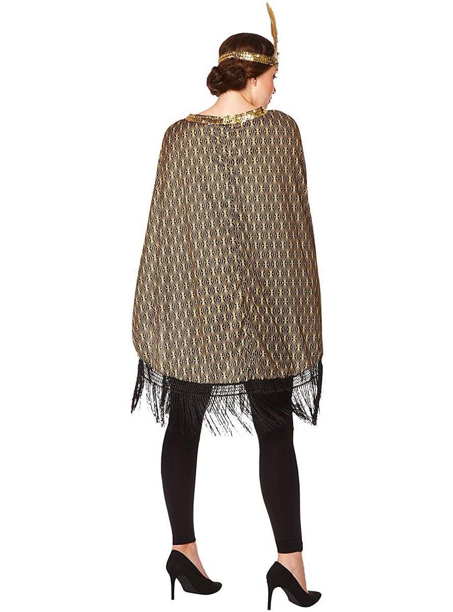 Great Gatsby Poncho and Headband for Women | 1920s Costume Poncho