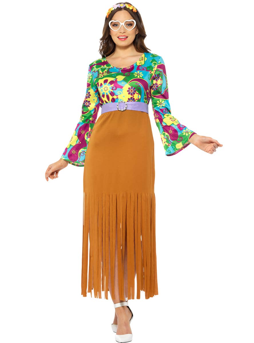 Womens Hippie Costume Hippie Babe 1970s Costume For Women