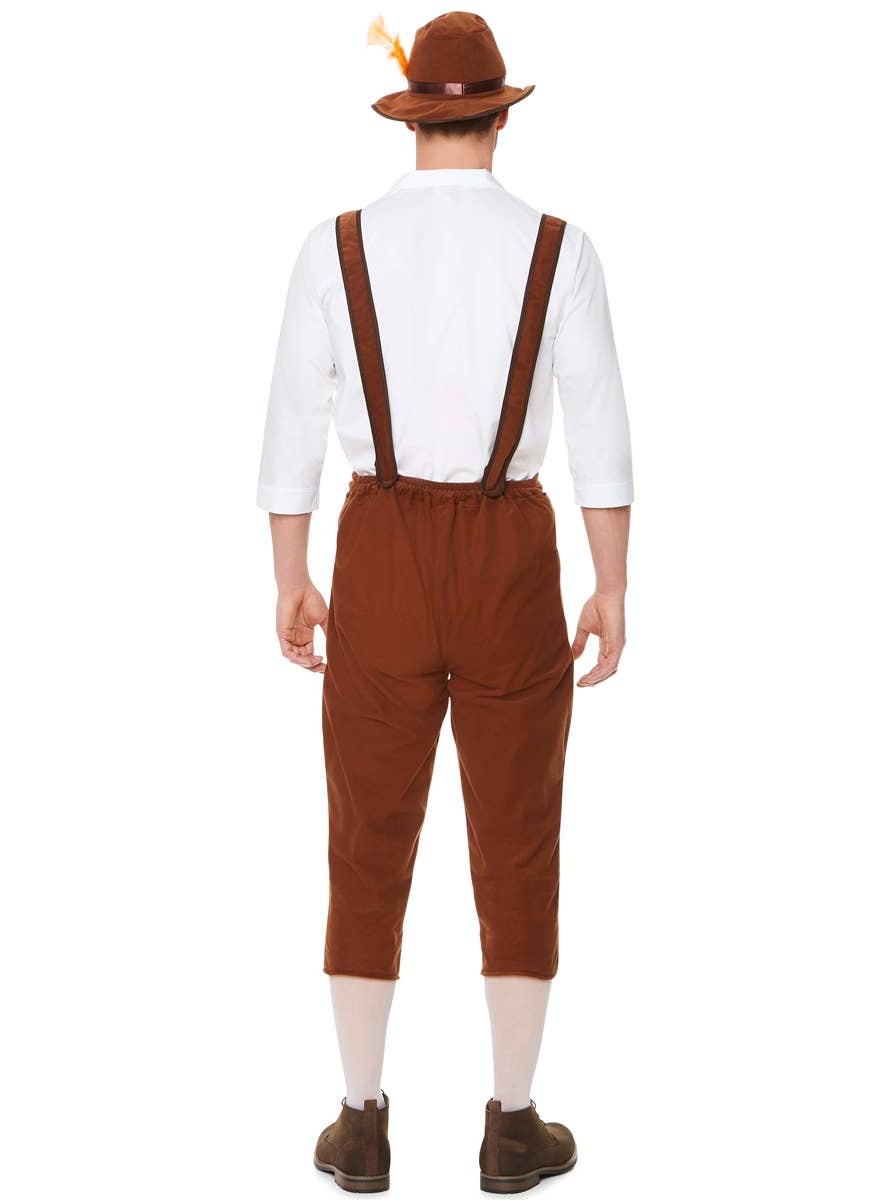Mens Brown Lederhosen Costume | Bavarian Man Oktoberfest Costume