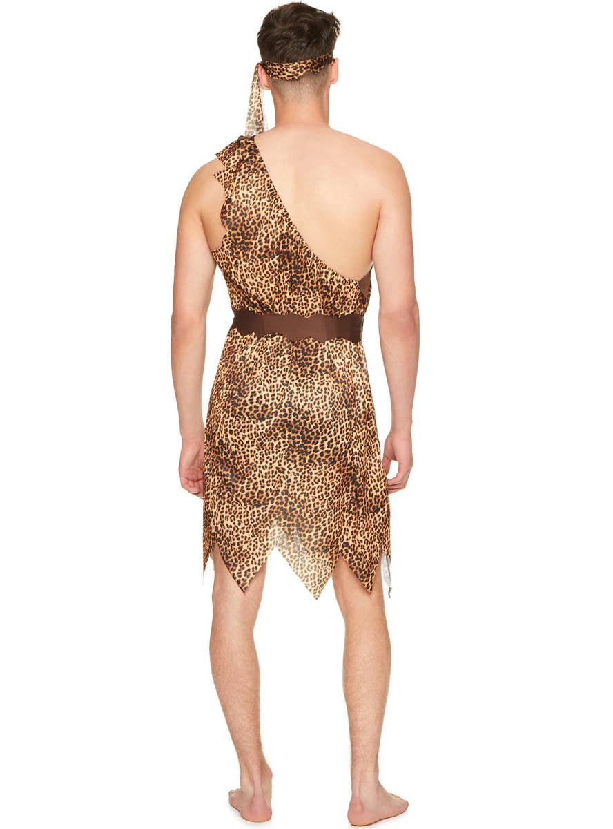 Mens Caveman Costume | Leopard Print Cave Man Costume