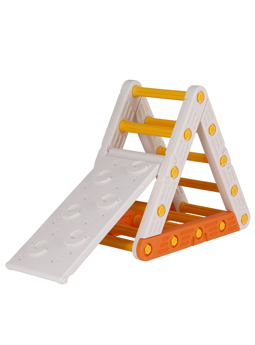 Orange Pikler Triangle Climbing Set | Kids Play Equipment