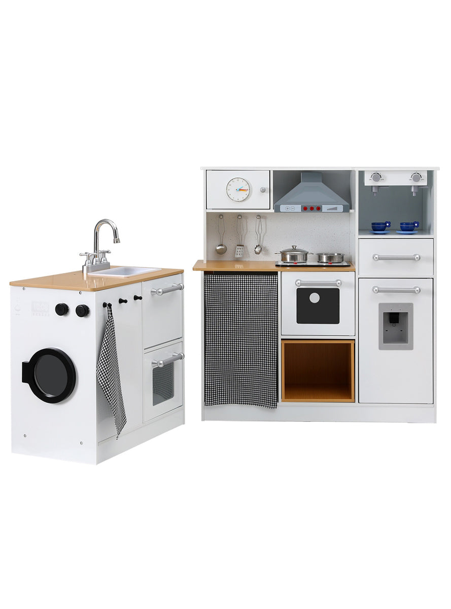 White 80cm 2 Piece Toy Kitchen Set | Kids Play Equipment