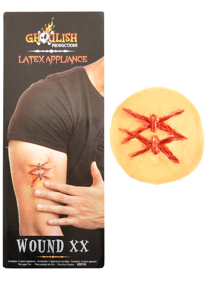 Special FX Stapled Skin Latex Prosthetic