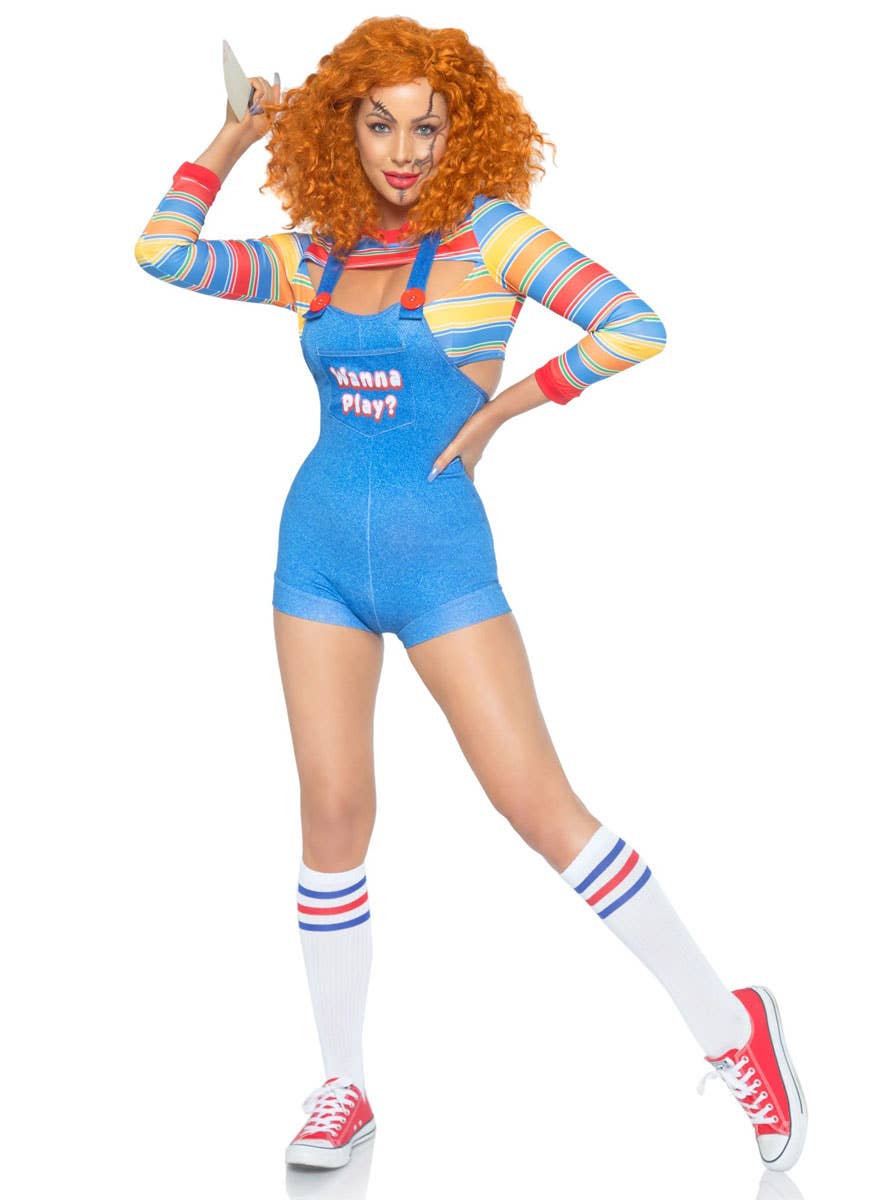 Chucky Killer Doll Womens Costume | Sexy Halloween Costume for Women