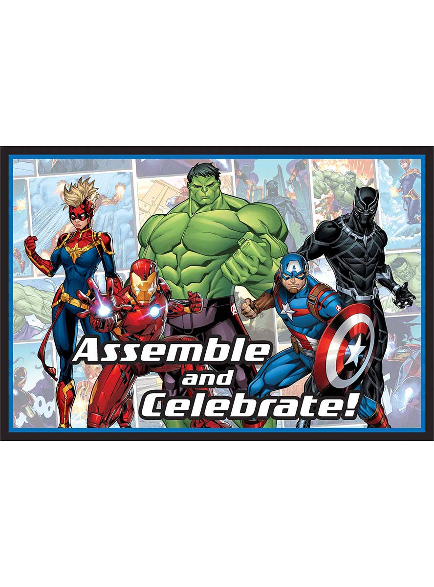 Pack of 8 Avengers Marvel Party Invites | Party Supplies