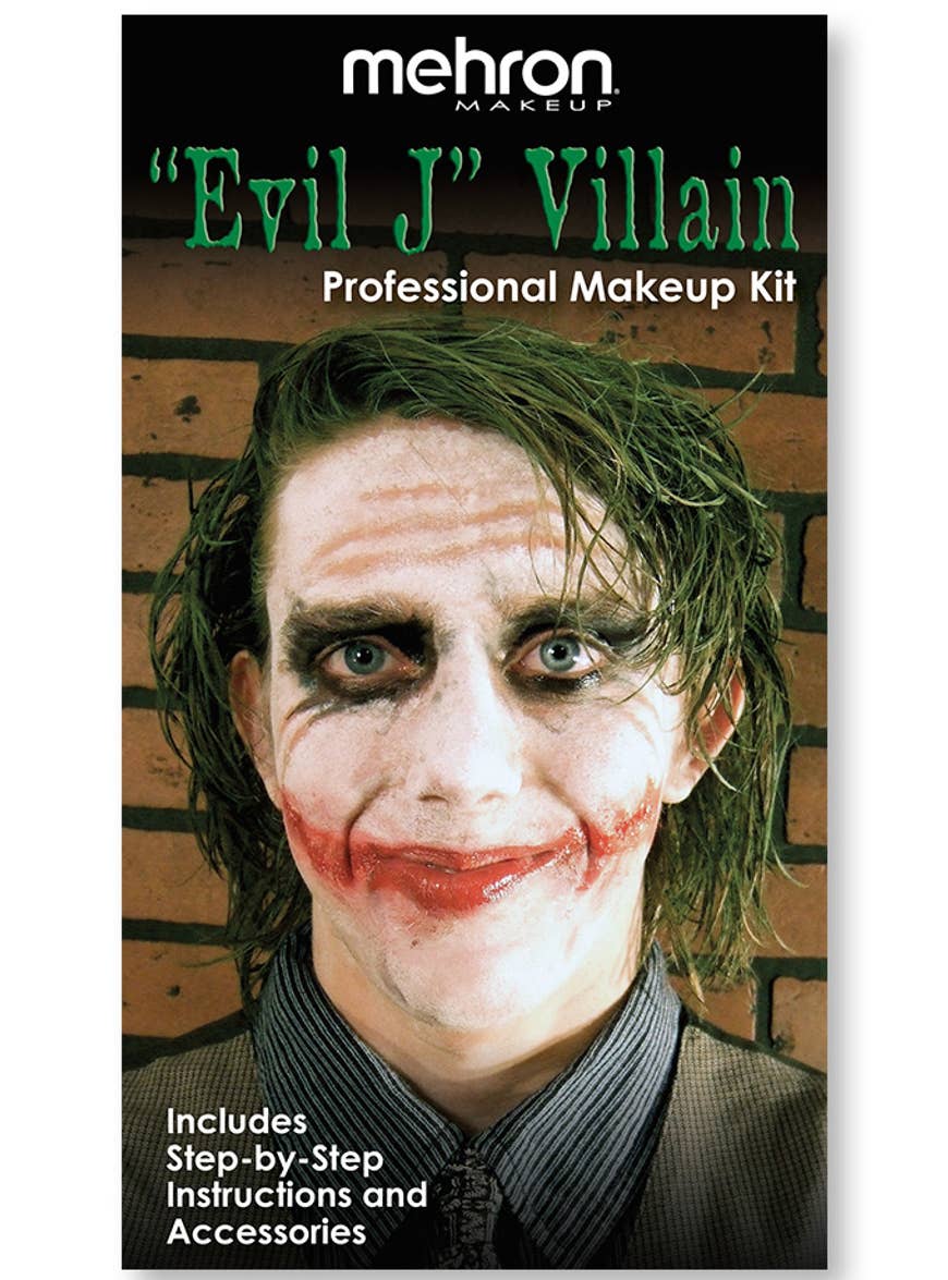 Deluxe Mehron Joker Makeup Kit | Heaven Costumes