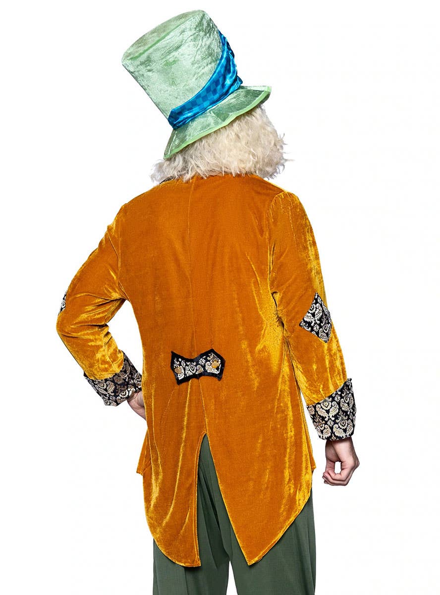 Gold Velvet Classic Mad Hatter Costume | Deluxe Mens Mad Hatter Outfit