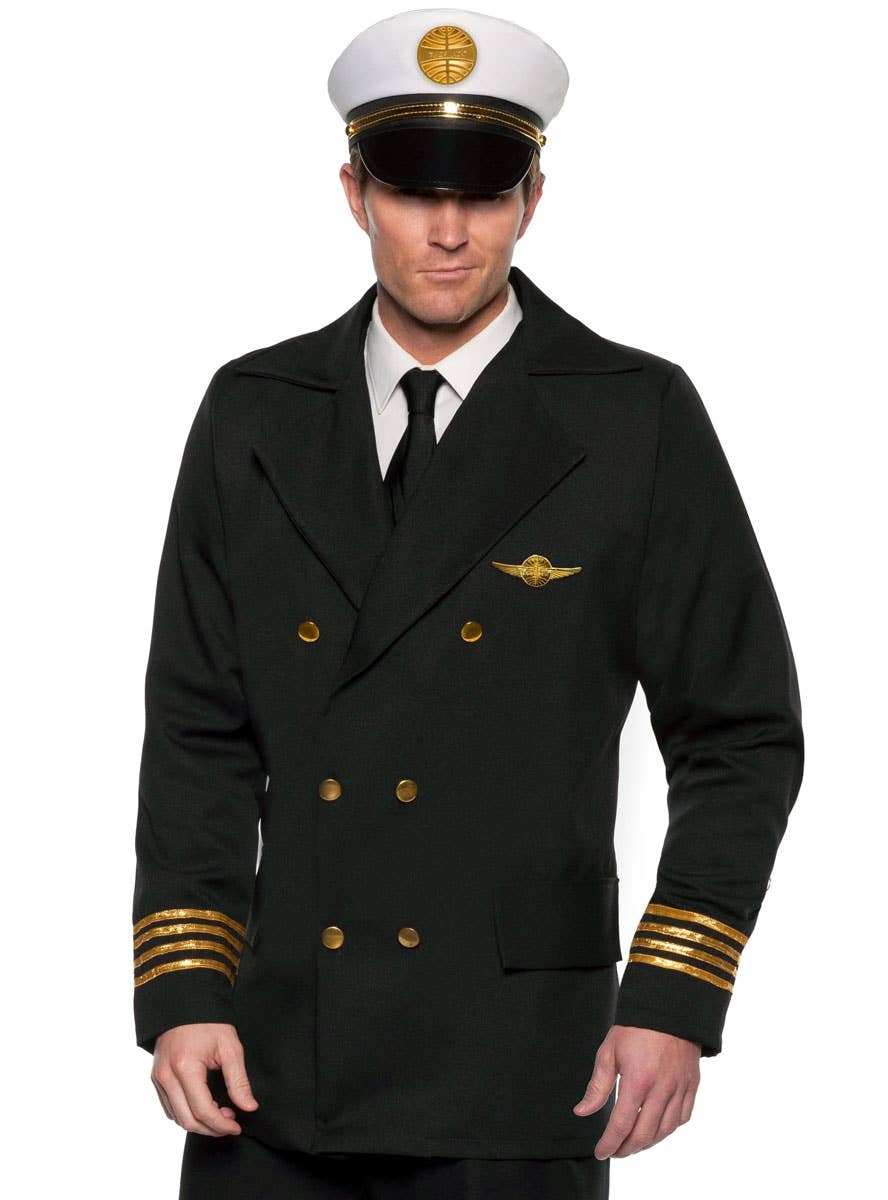 Licensed Pam Am Airways Men's Pilot Costume