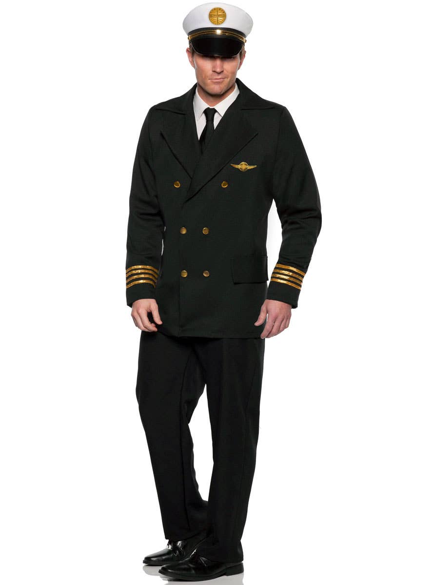 Licensed Pam Am Airways Men's Pilot Costume