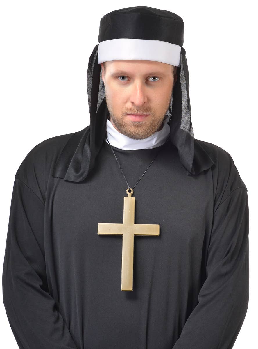 Black and White Orthodox Priest Costume Hat