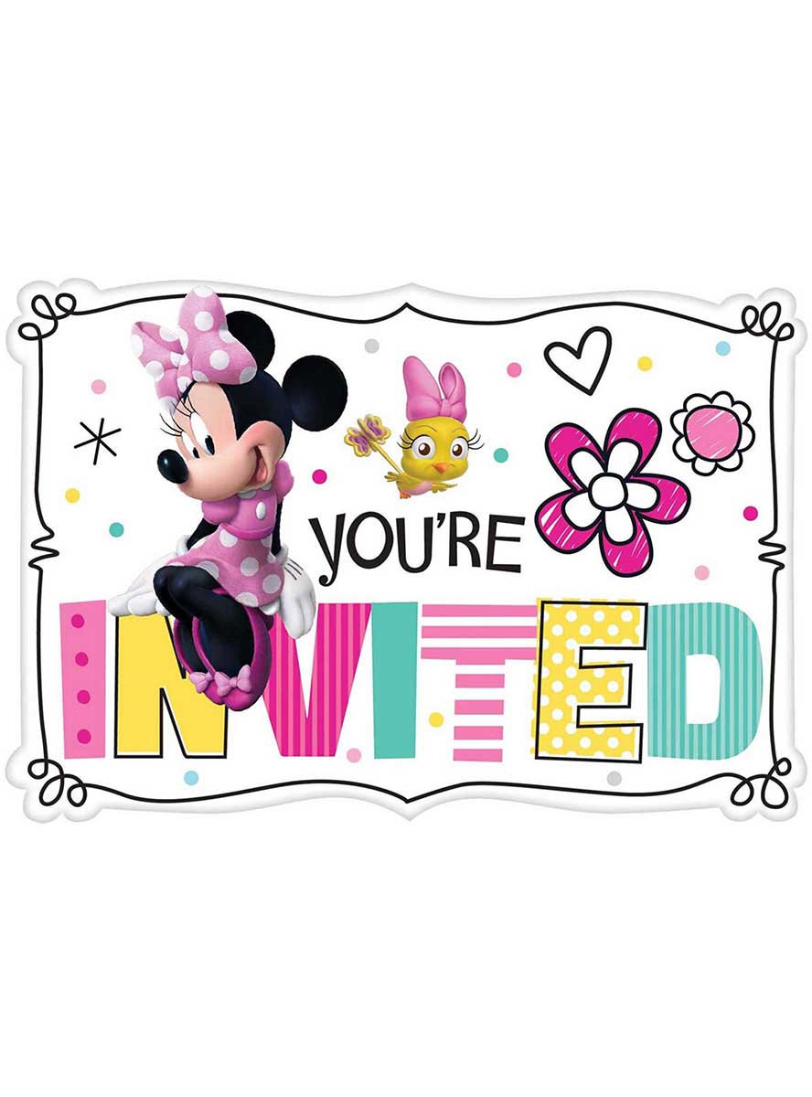 Minnie Happy Helpers Pack of 8 Party Invites