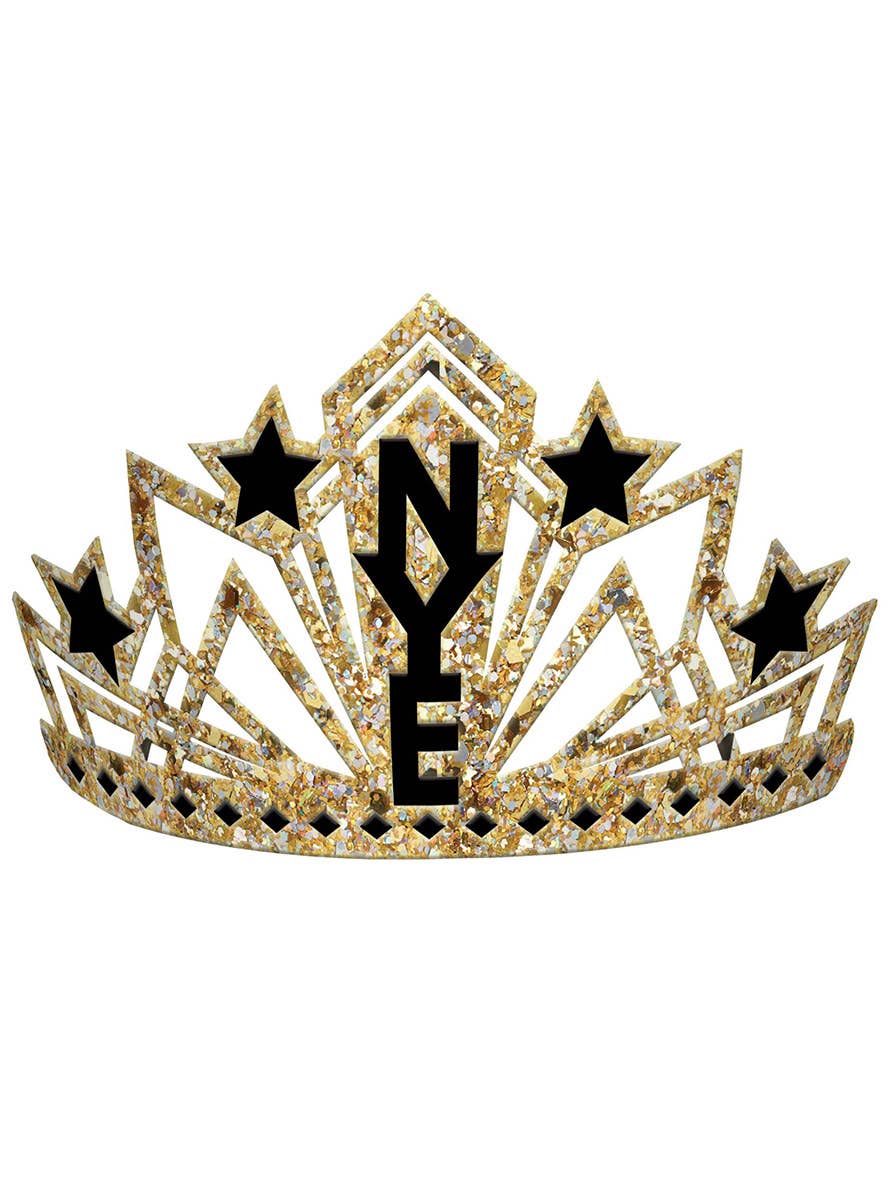 Black and Gold NYE Party Crown | New Years Eve Crown
