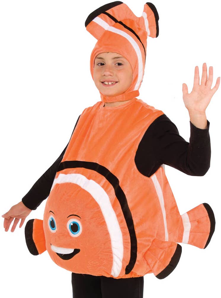 Kids Nemo Clown Fish Costume | Orange Clown Fish Costume for Children